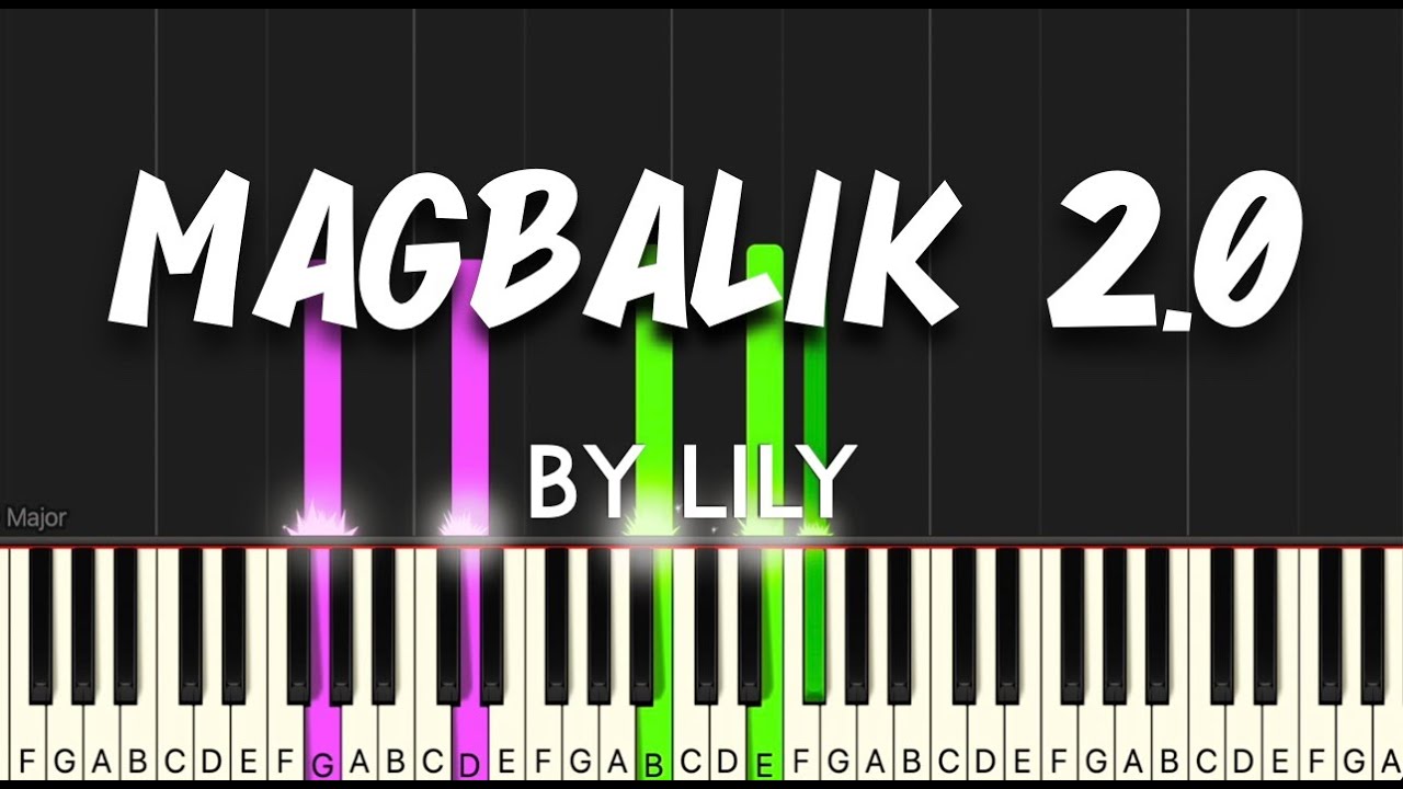 Magbalik 2.0 by Lily synthesia piano tutorial + sheet music - YouTube