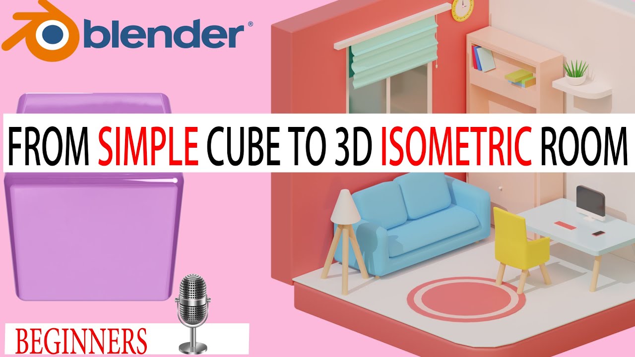 Blender: Isometric Modeling Tutorial - YouTube