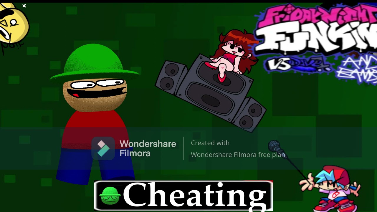 vs dave 2.0 bambi cheating fnf mod - YouTube