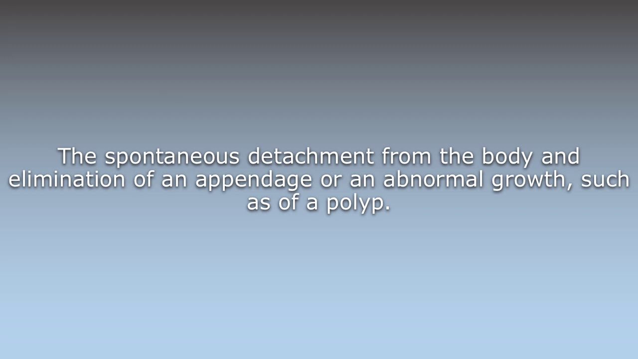 What does Autoamputation mean? - YouTube