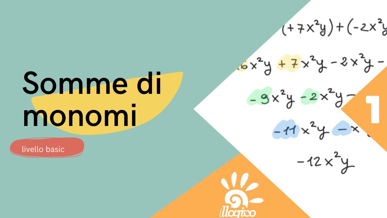 Somme di monomi - 1 - YouTube