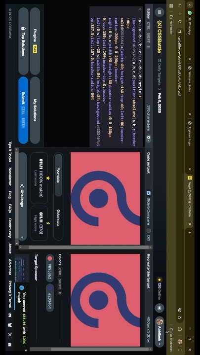 CSSBattle {Daily Target Solution (06/02/2025)}👍🏻#cssbattle #csshtml #css #cssgame #tutorial ...