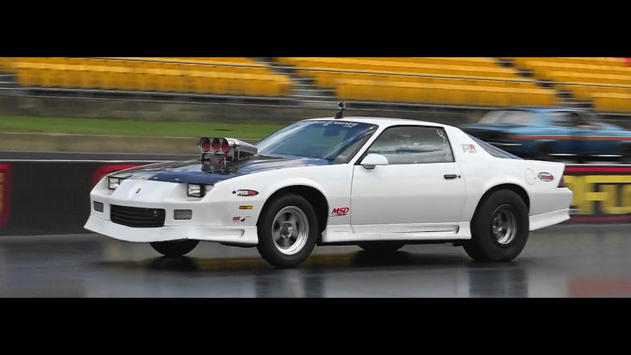 DANDY ENGINES V8 CAMARO 8.74 @ 155 MPH APSA GRAND FINAL SYDNEY DRAGWAY ...