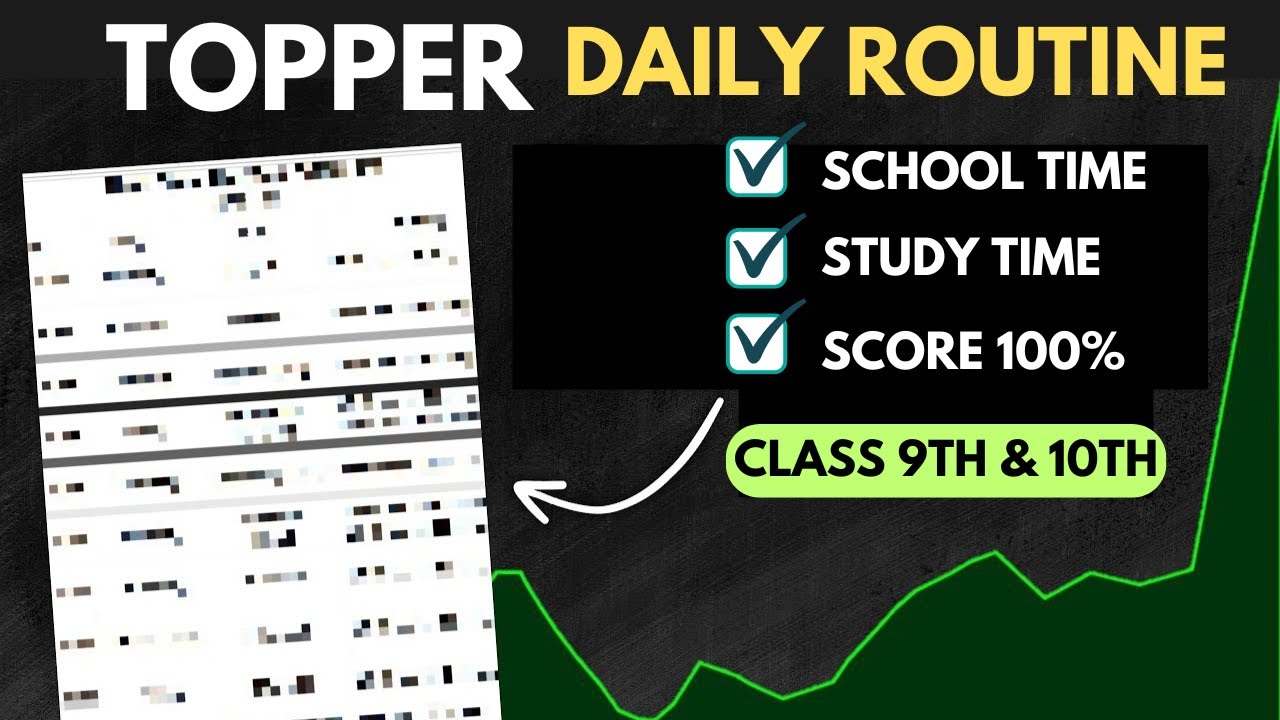 Toppers Daily Timetable for class 9 & 10 Class🔥(தமிழில்) | How Toppers ...