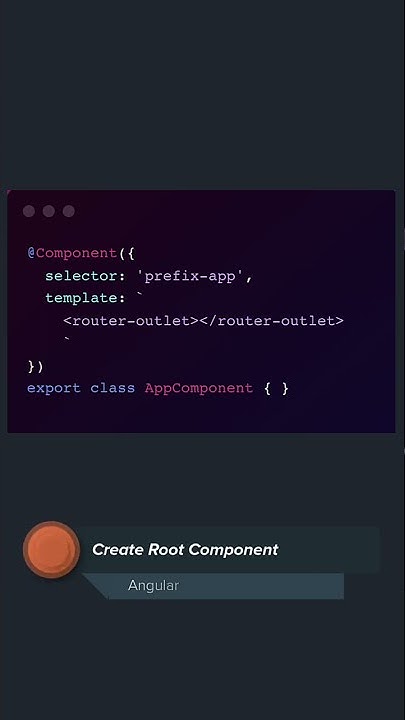 Create Root Component Angular #shorts - YouTube