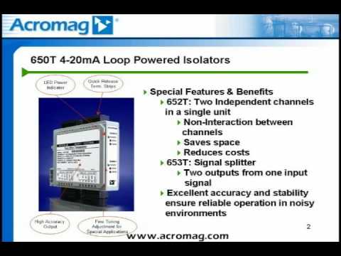 Acromag Overview: 651T / 652T / 653T 4-20ma Loop-Powered Transmitters ...