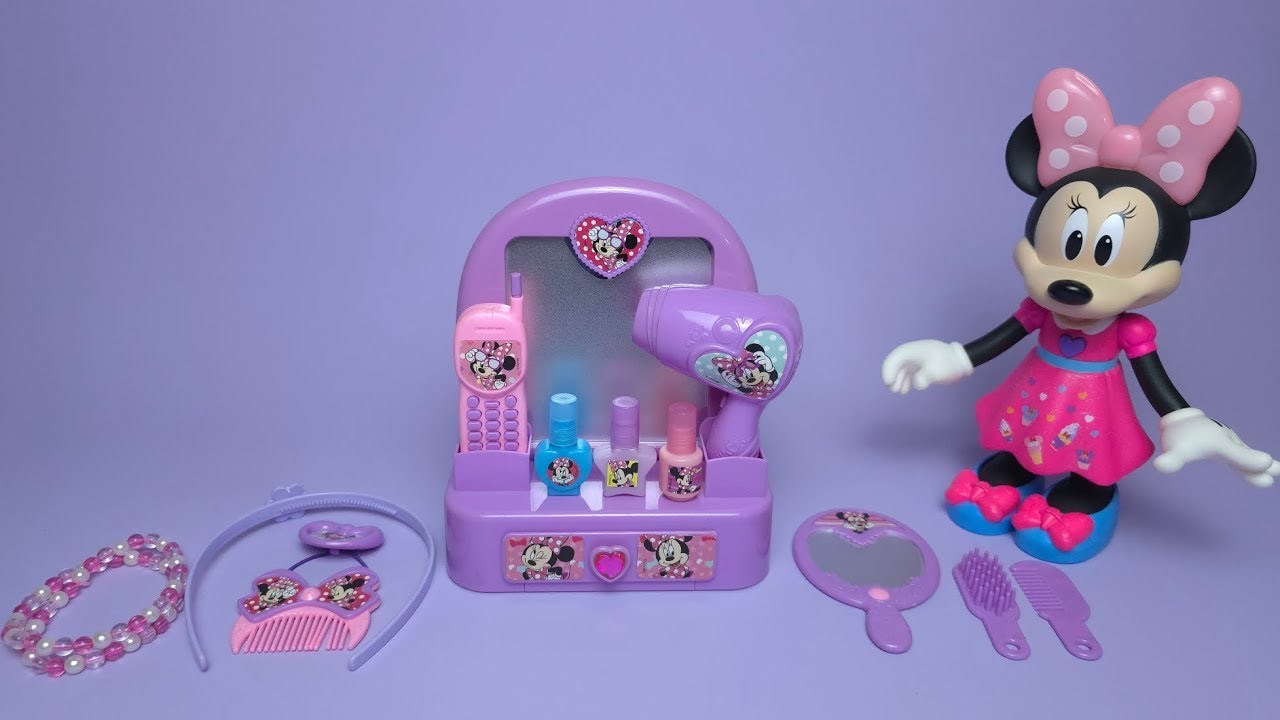 Disney Minnie Mouse Beauty Salon Set Satisfying with Unboxing ...