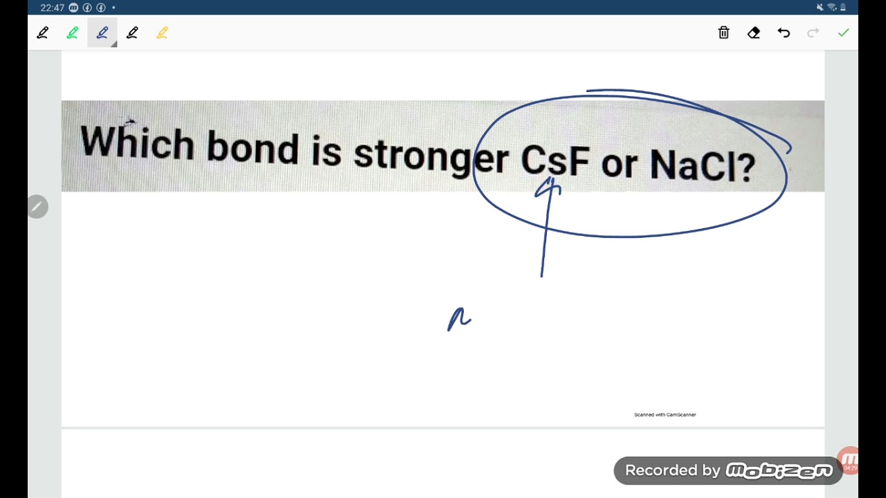 strength of ionic bond - YouTube