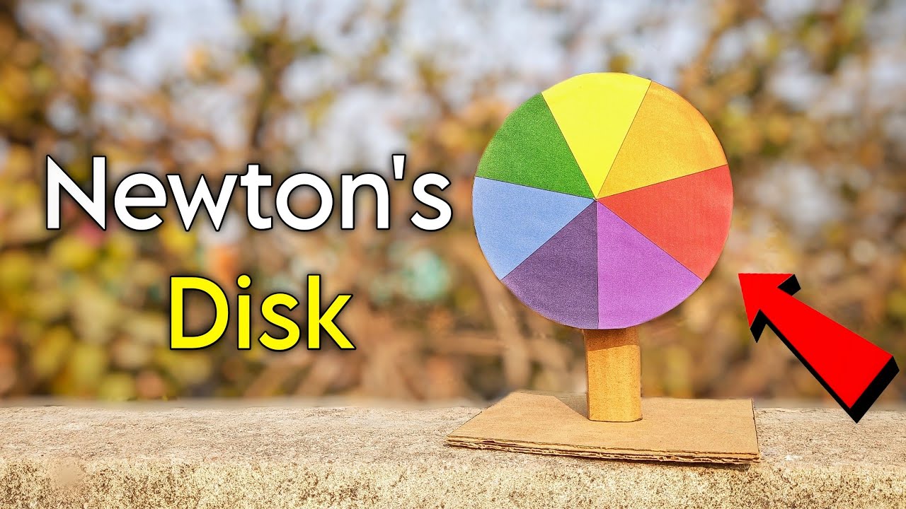 How to Make Newton Disc - Newton Disk colour project Experiment ...