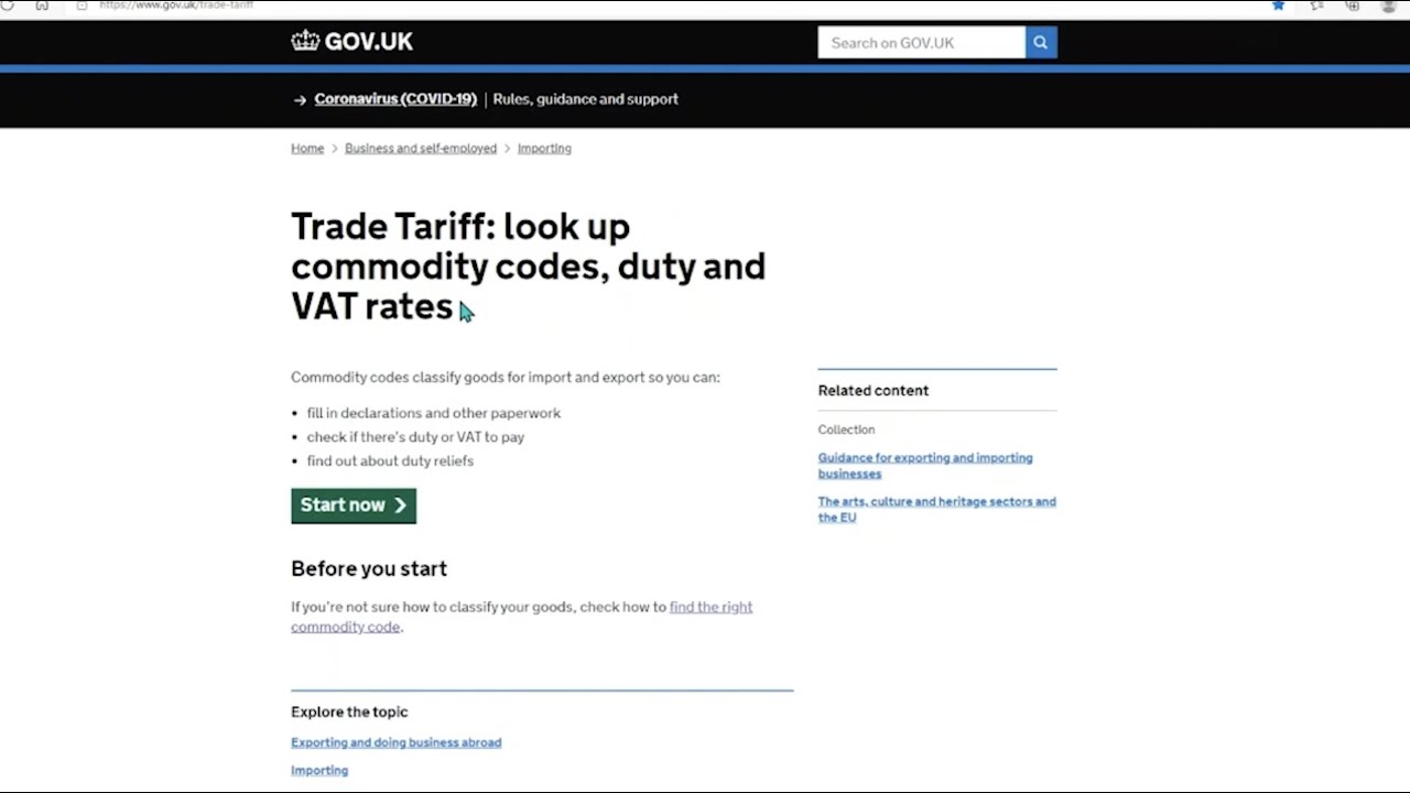 CAESAR pre-arrival declaration guide - YouTube