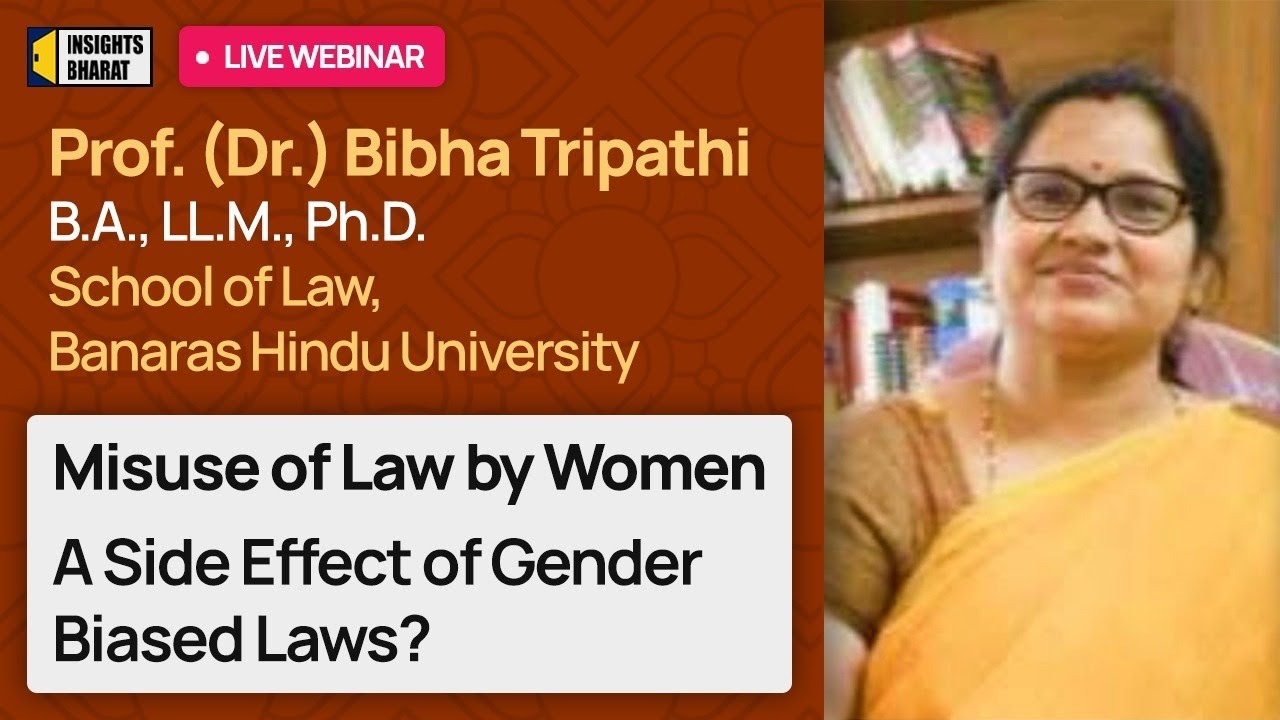 Misuse of Law by Women - A Side Effect of Gender Biased Laws? - YouTube