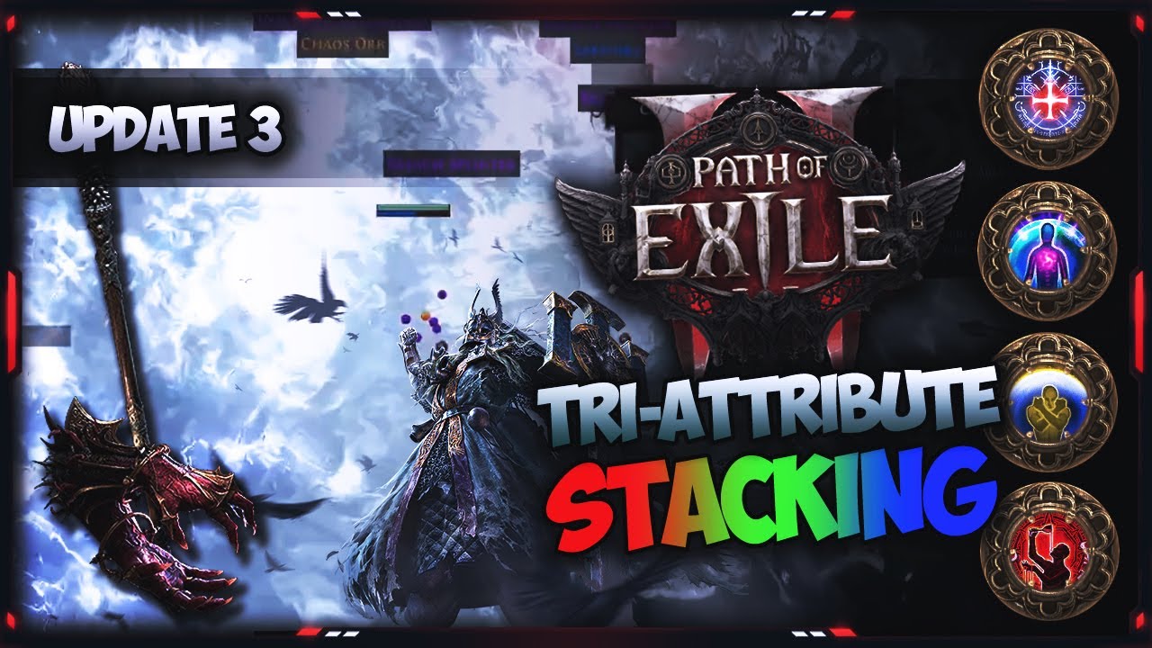 [PATH OF EXILE 2] – AOE? YES! UPDATE 3 ON TRI-ATTRIBUTE STACKING! - YouTube