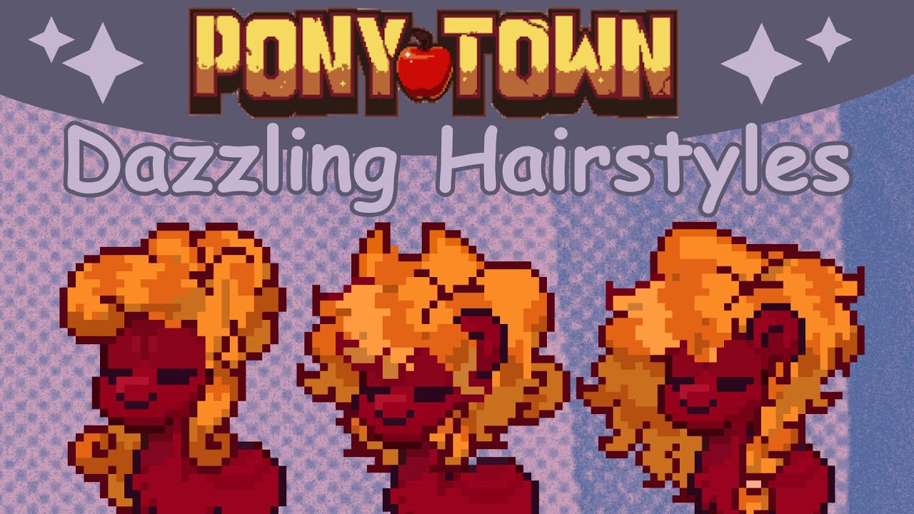 5 Dazzling Hairstyles | Pony Town | Skin Designs and Ideas - YouTube