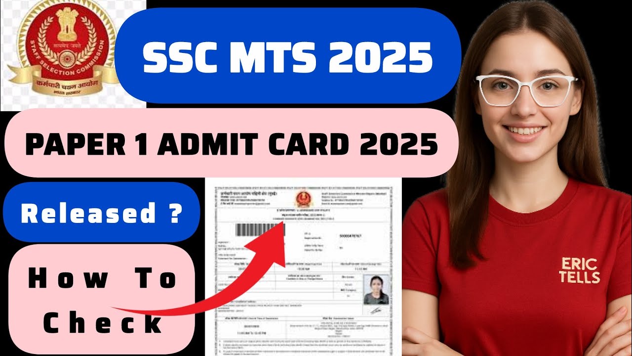 ssc mts admit card 2025 | ssc multi tasking staff admit card 2025 - YouTube