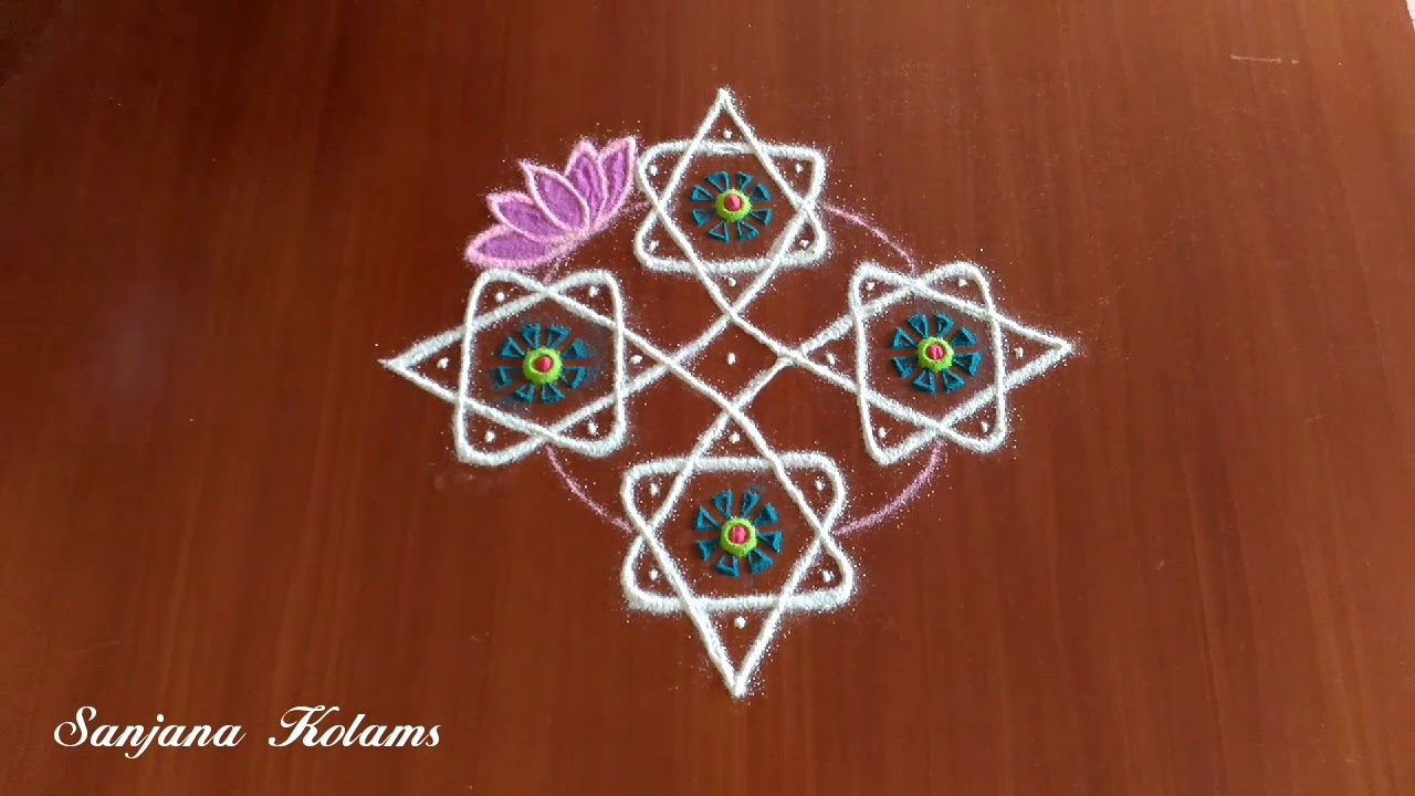 138. Very Simple And Easy Kambi Kolam. - YouTube