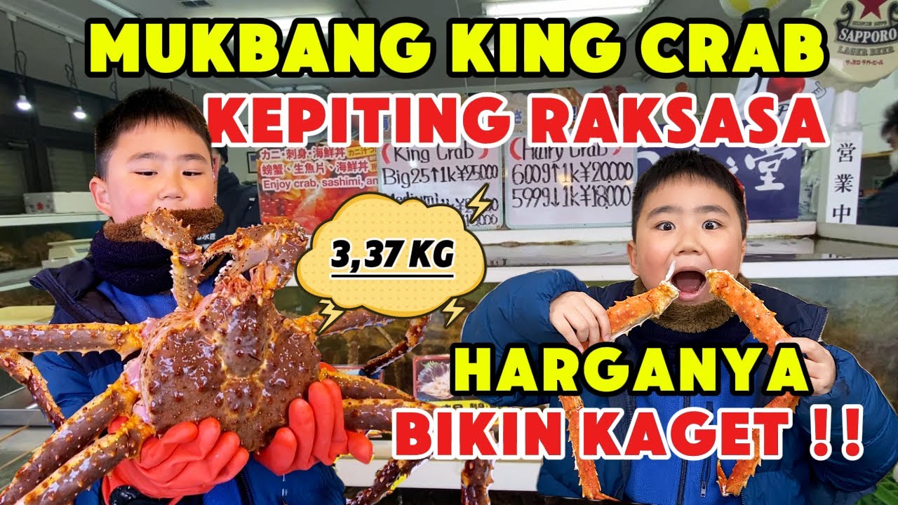 HARGA KEPITING RAKSASA 9 juta LEBIH !! MUKBANG KING CRAB di JEPANG ...