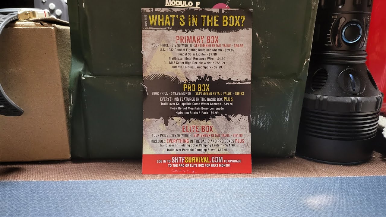 SEPTEMBER 2023 SHTF ELITE SUBSCRIPTION BOX UNBOXING!! - YouTube