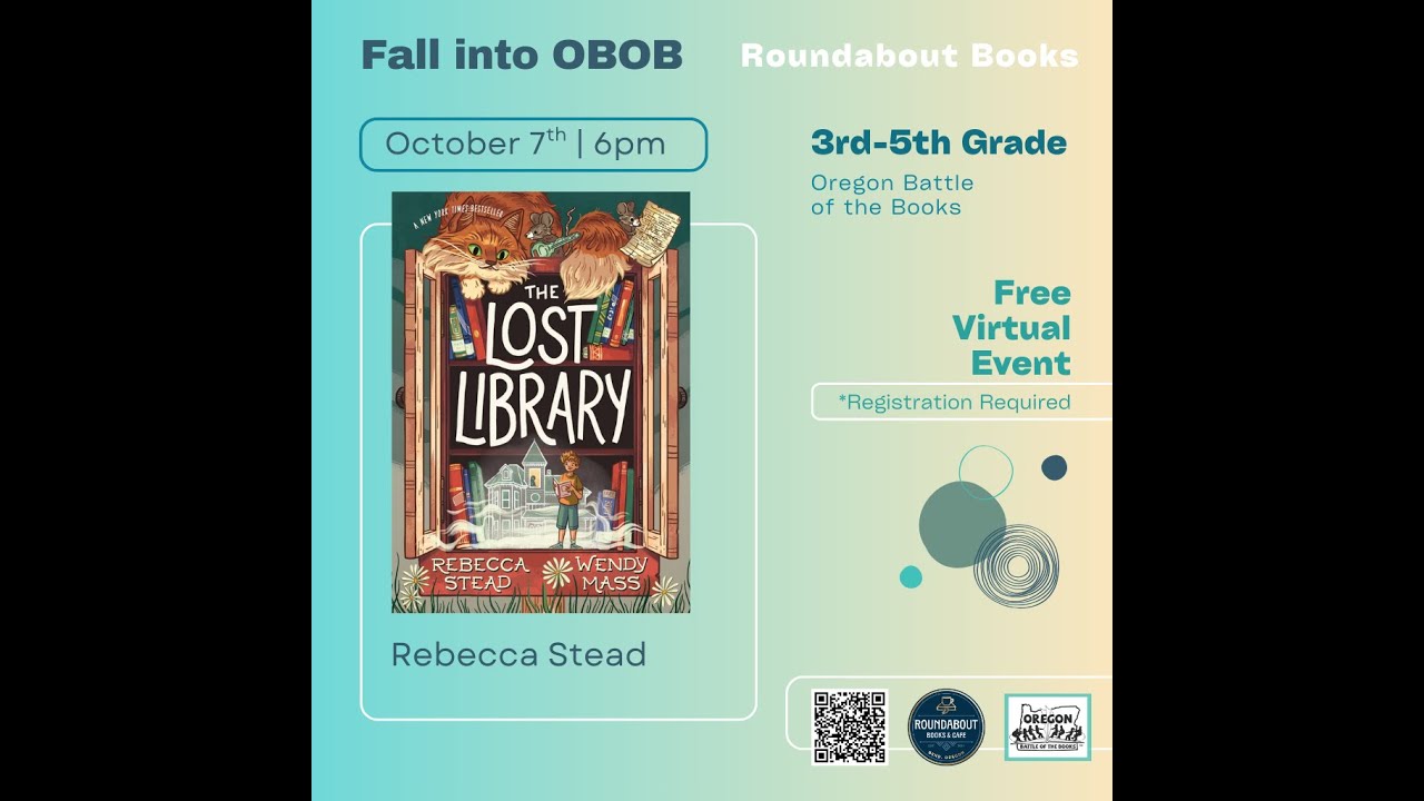 Fall Into OBOB: The Lost Library by Rebecca Stead - YouTube