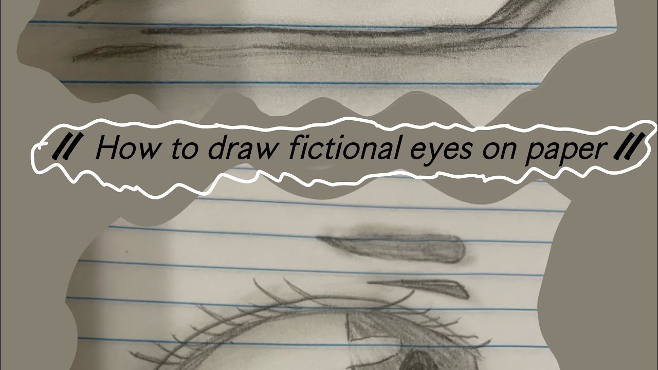 ||Easy Step by Step tutorial|| ||How to draw fictional eyes|| - YouTube