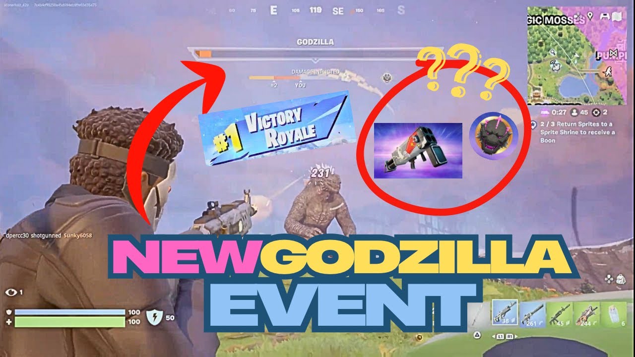 *NEW* GODZILLA EVENT IN FORTNITE - YouTube