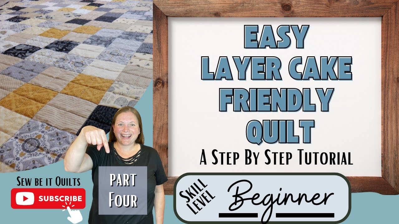 Quick Beginner Quilt | Part 4 | Quilting Your Quilt | Quilt Tutorial ...