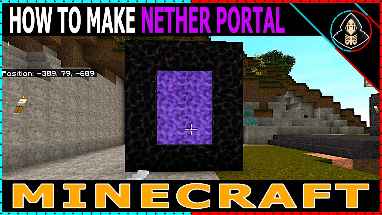 How to make a Nether Portal - Minecraft - YouTube