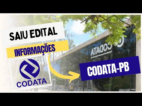 SAIU! CONCURSO CODATA-PB 2022 - YouTube