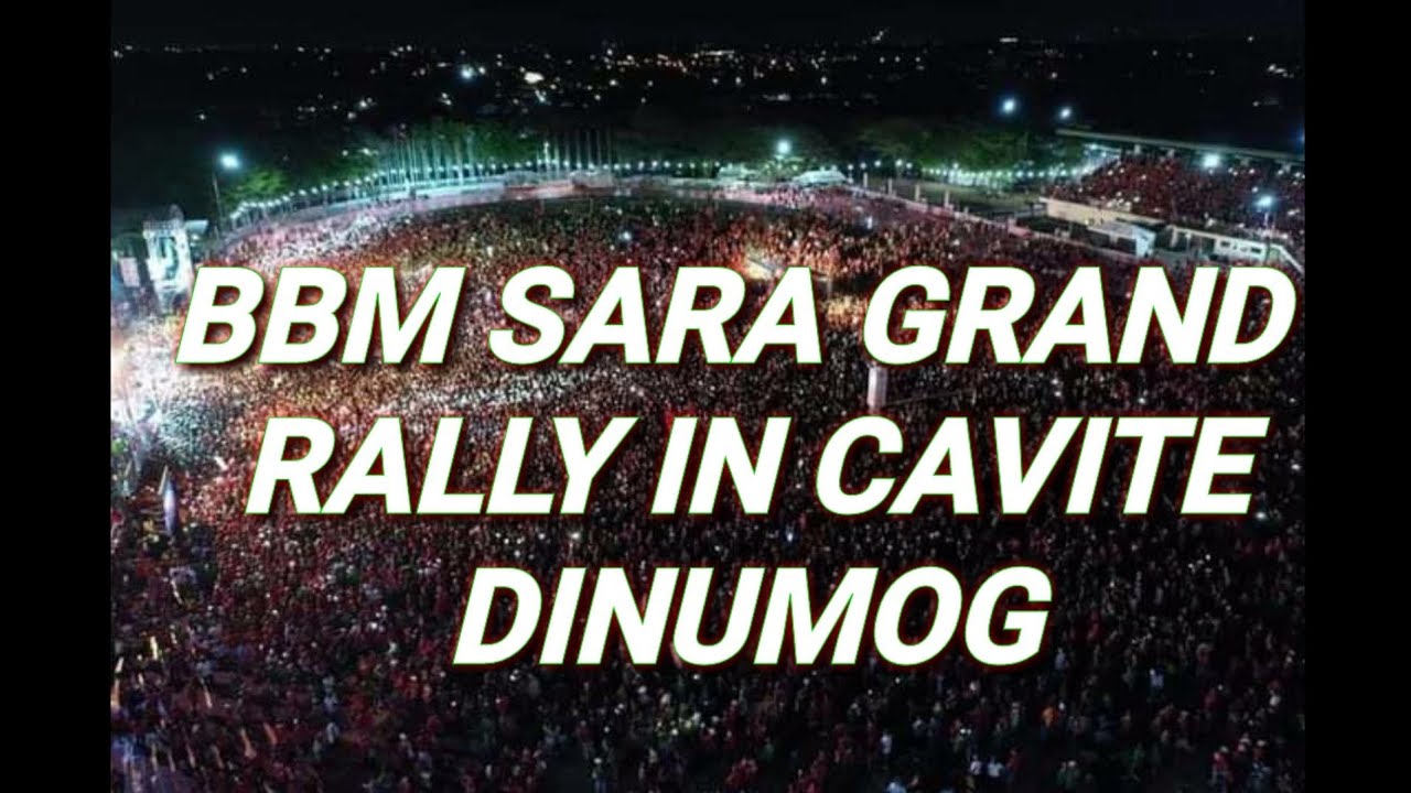 Drown Shot BBM- SARA GRAND RALLY in Cavite - Huge Crowd UniTeam In ...