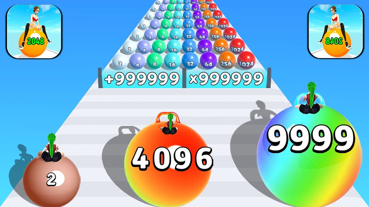Ball Run 2048, Canvas Run, Yoga Balls - All Levels Gameplay Android,ios ...