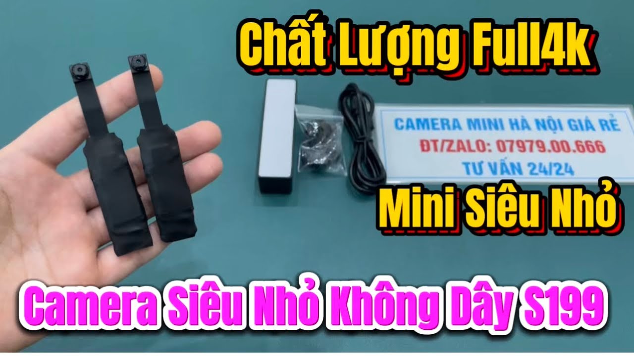 Camera mini cúc áo S199 không dây GIÁ RẺ , camera giấu kín cúc áo s199 wifi full4k xem từ xa ...