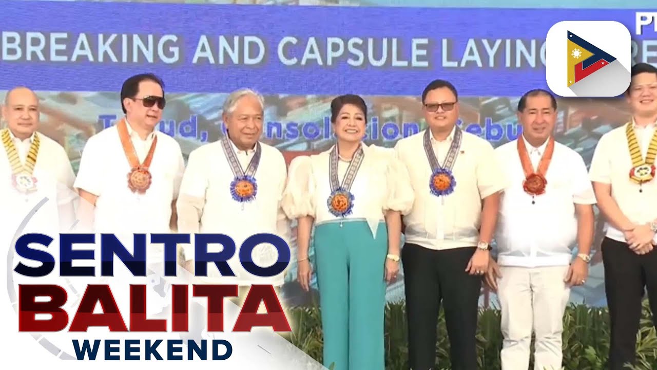 Groundbreaking at capsule laying ceremony ng bagong international port ...