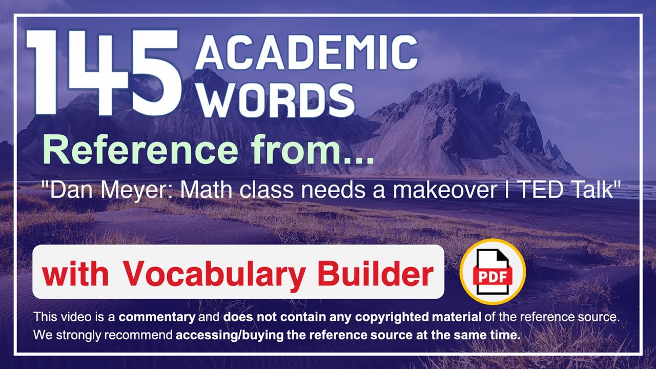 145 Academic Words Ref from "Dan Meyer: Math class needs a makeover ...