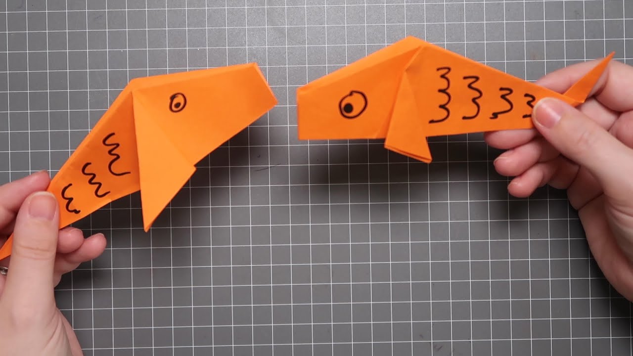 SIMPLE Origami Goldfish - YouTube