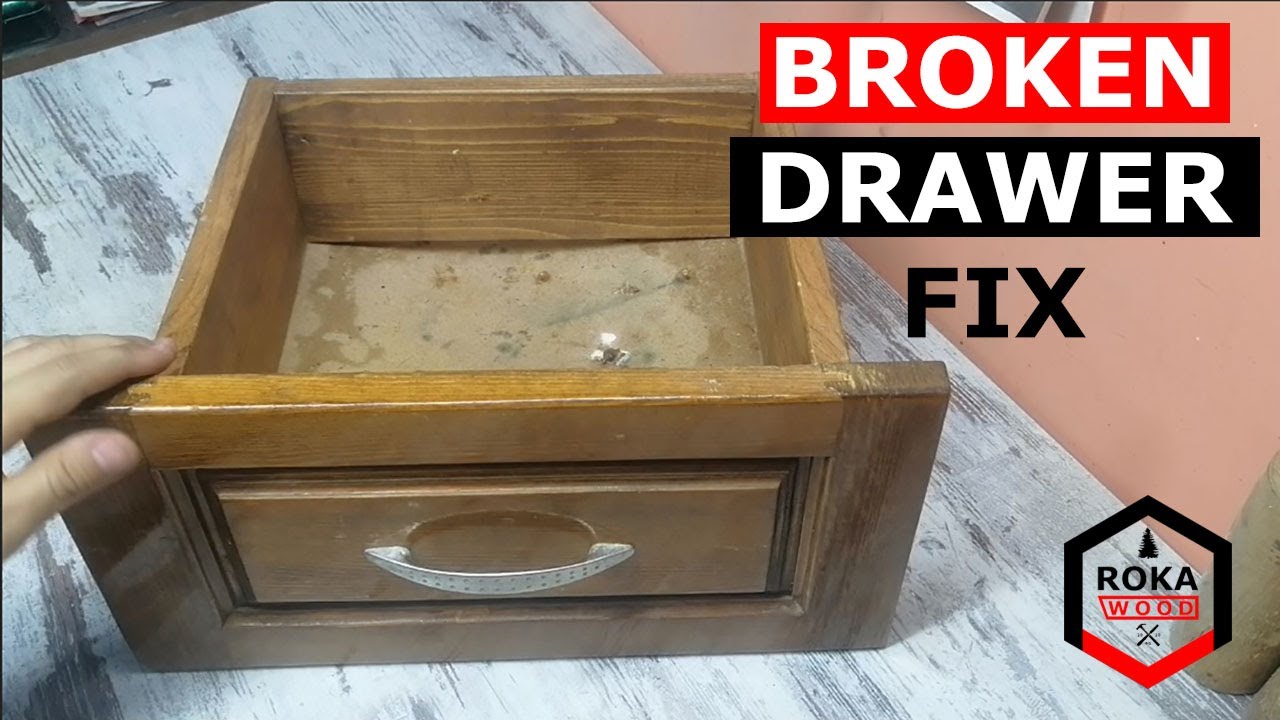 How to fix broken drawer bottom - YouTube