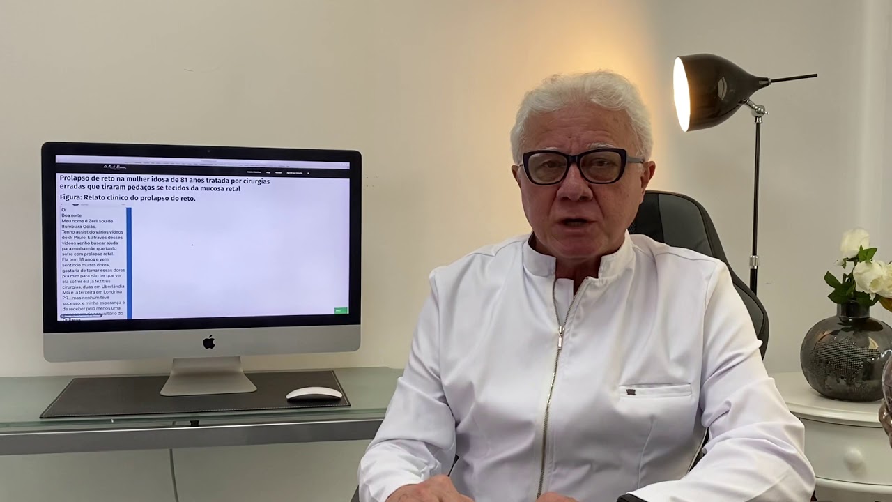 Prólapso reto idosa:Cerclagem anal com anestesia local e sem internação ...