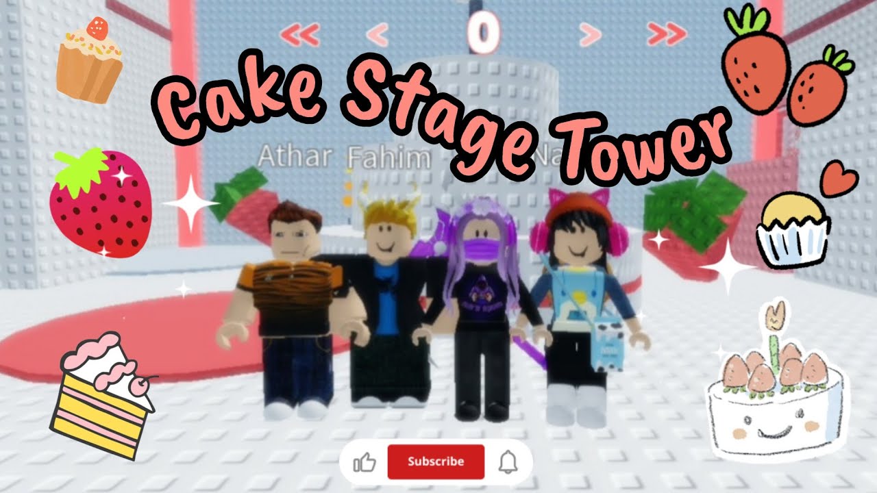 Cake Stage Tower | Menara kek pelbagai perisa 😍 | Roblox Malaysia - YouTube