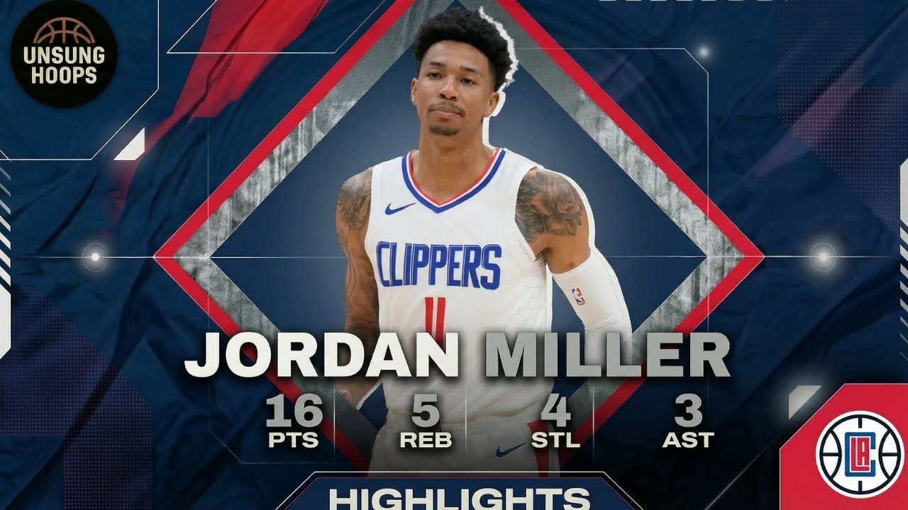 Jordan Miller 16 PTS, 4 STL vs Wizards | LA Clippers Highlights (01/19 ...