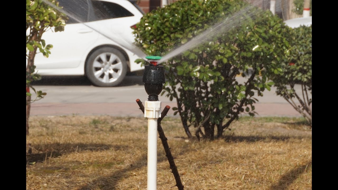 MEGANET plastic sprinkler - YouTube