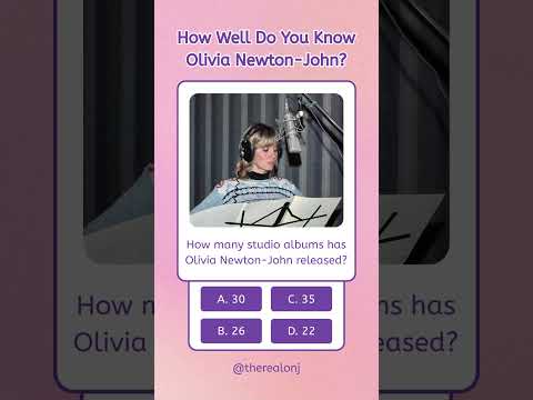 How Well DO You Know Olivia Newton-John? | Quiz 3 ANSWER