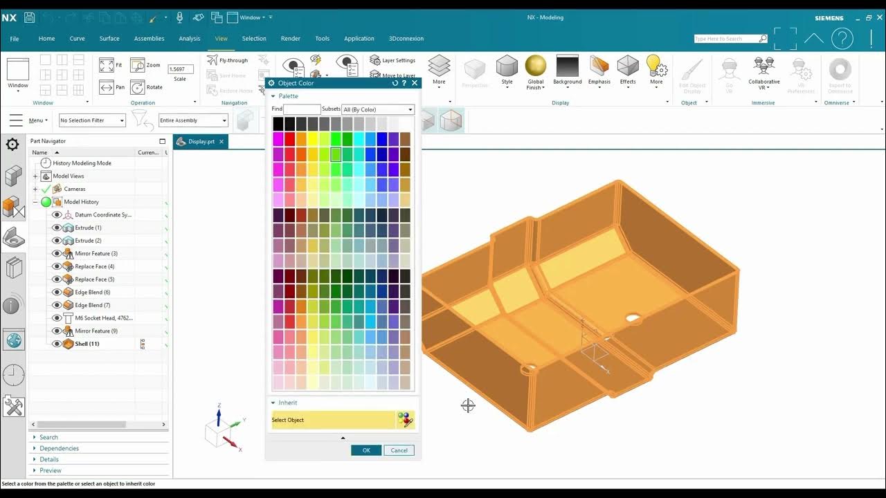 NX CAD Tips and Tricks – Edit Object Display - YouTube