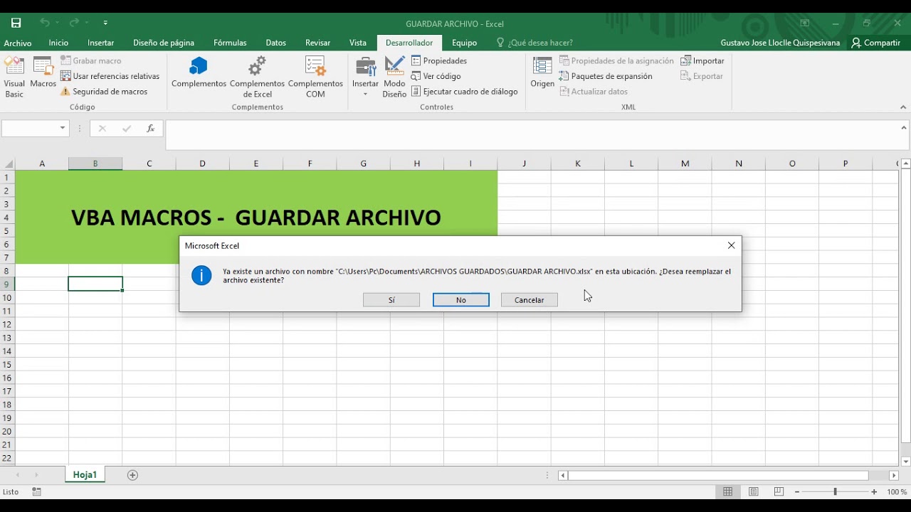 🌟🌟🌟 VBA MACROS EN EXCEL - GUARDAR ARCHIVO XLSM - YouTube