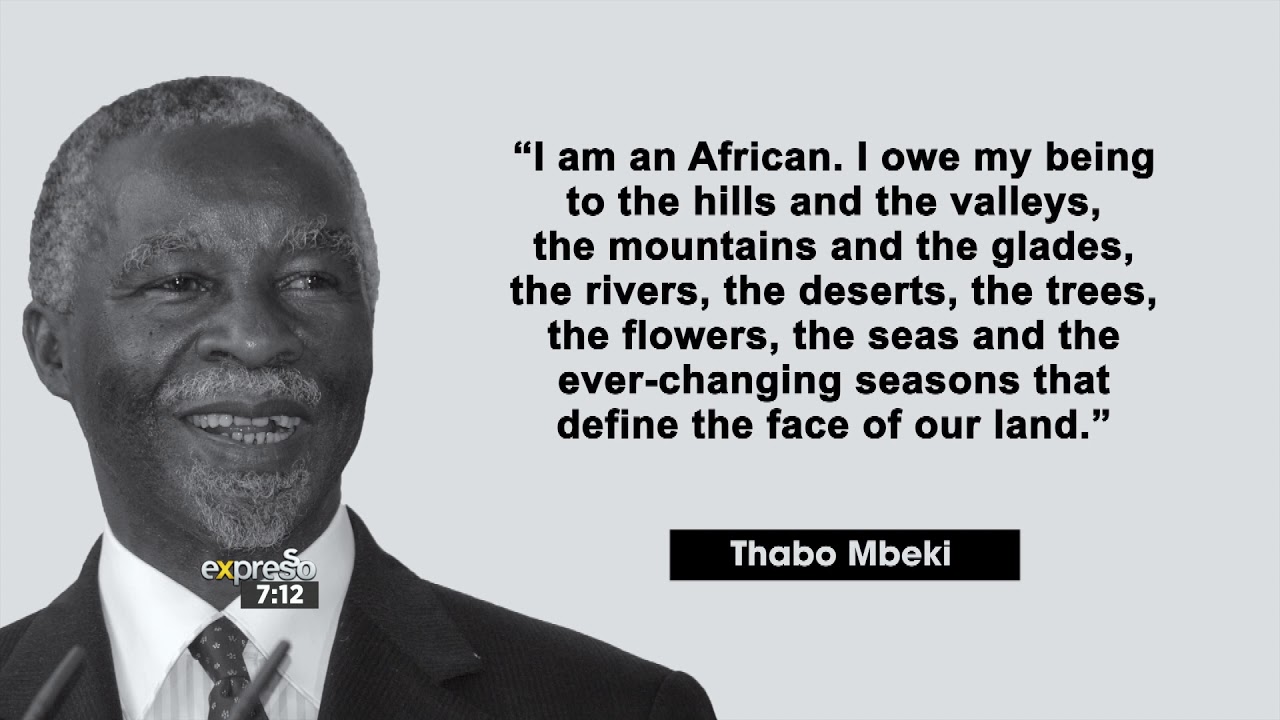 Quote of the Day: Thabo Mbeki - YouTube