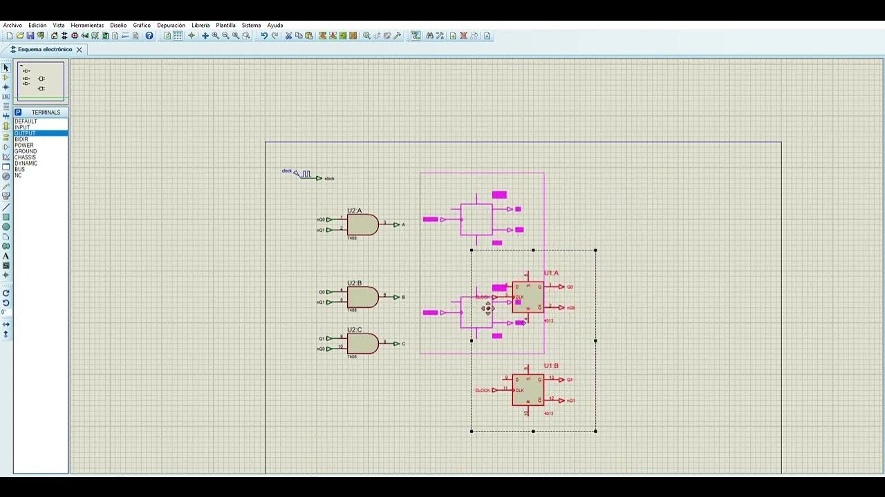 Proteus 8 Professional Esquema electrónico - YouTube