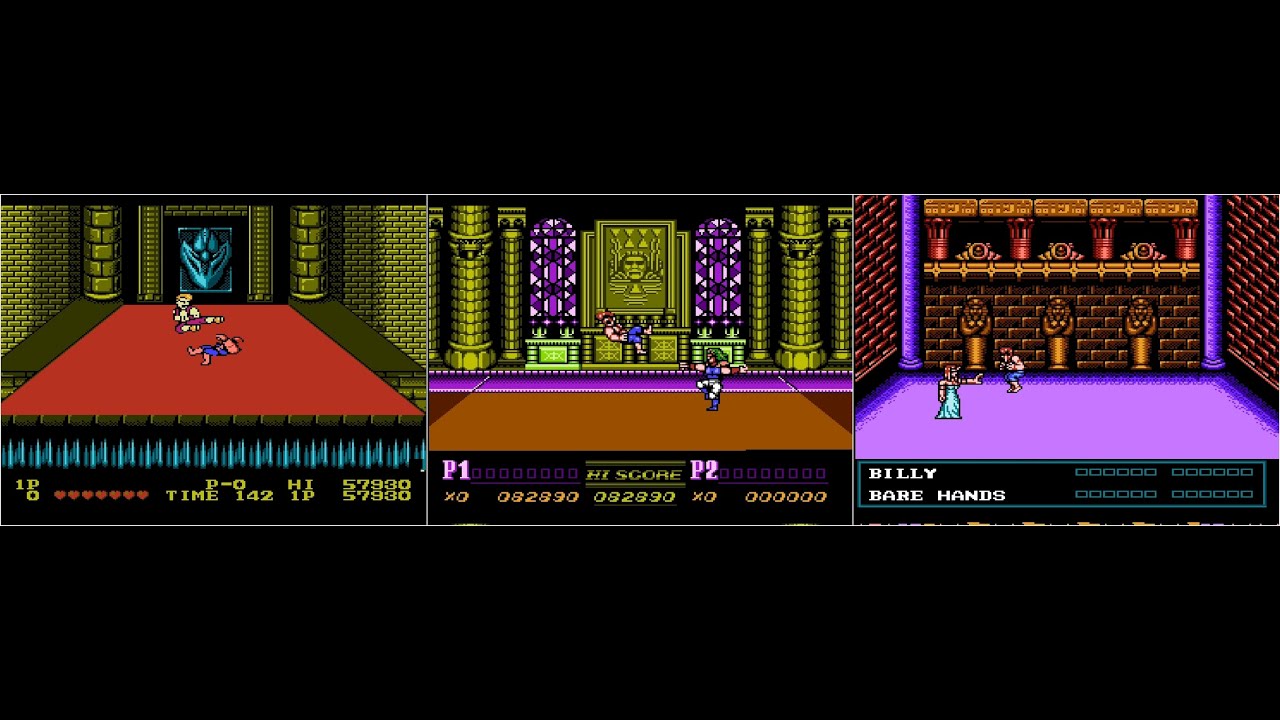 Double Dragon 1-3 - Continue and Game Over Screens - YouTube