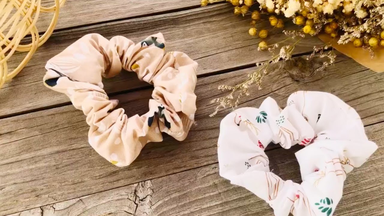 Tuto chouchou élastique en tissu facile pour débutants. - YouTube