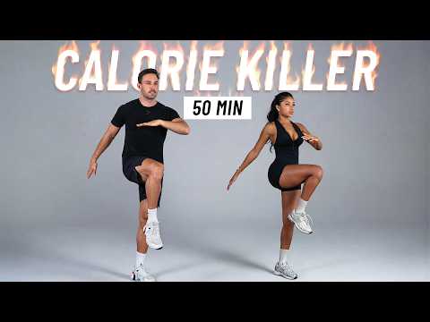 50 MIN CALORIE KILLER HIIT WORKOUT - ALL STANDING - Burn 1000 Calories, Full Body, No Equipment