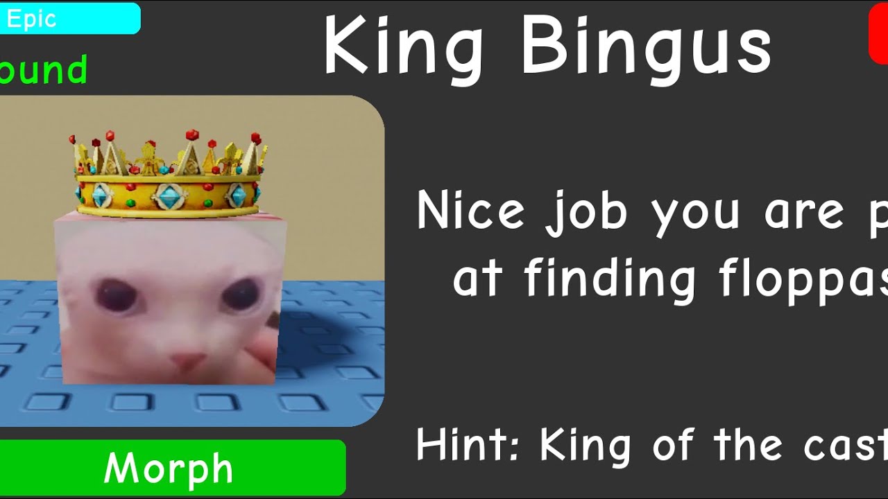 How To Get The “King Bingus Floppa” | Find The Floppa Morphs #roblox # ...