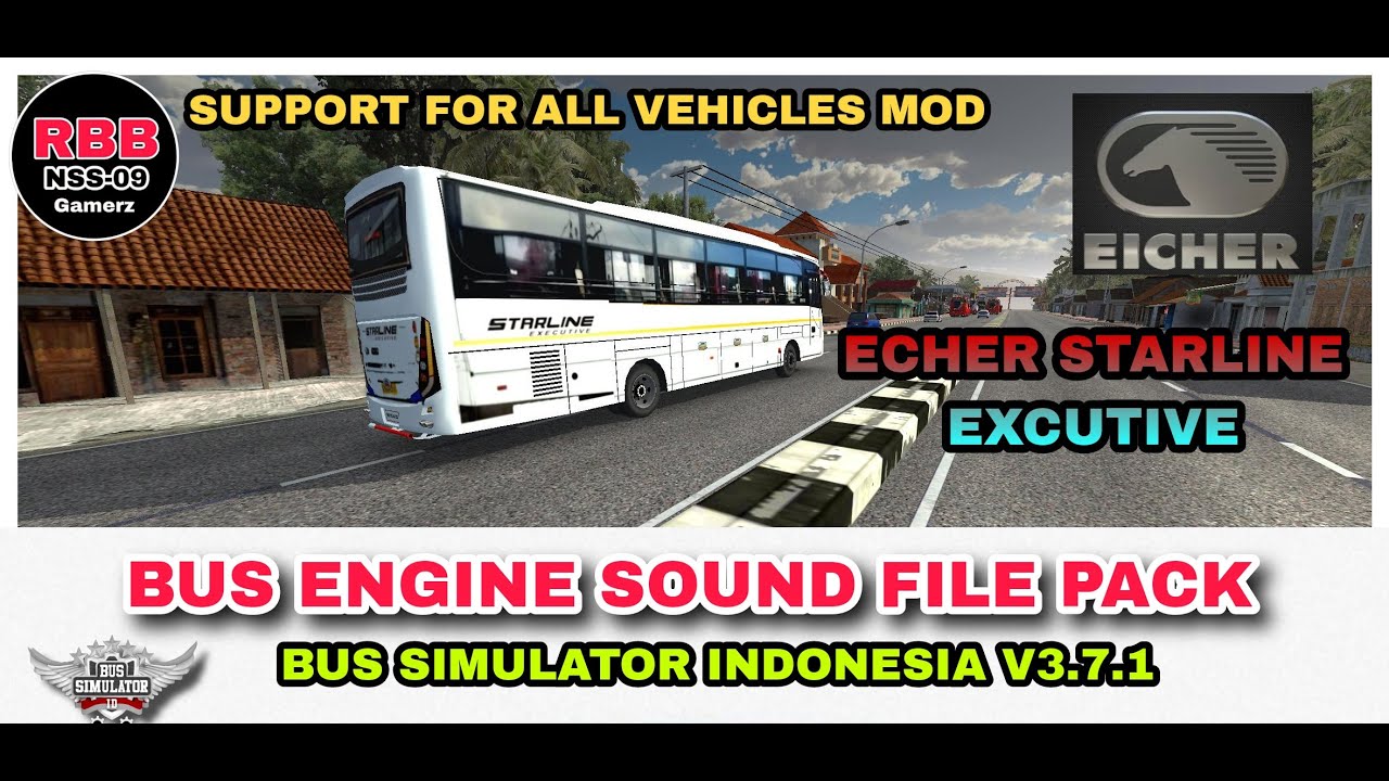 ECHER STARLINE EXCUTIVE BUS Engine Sound pack ll SUPPORT FOR ALL ...