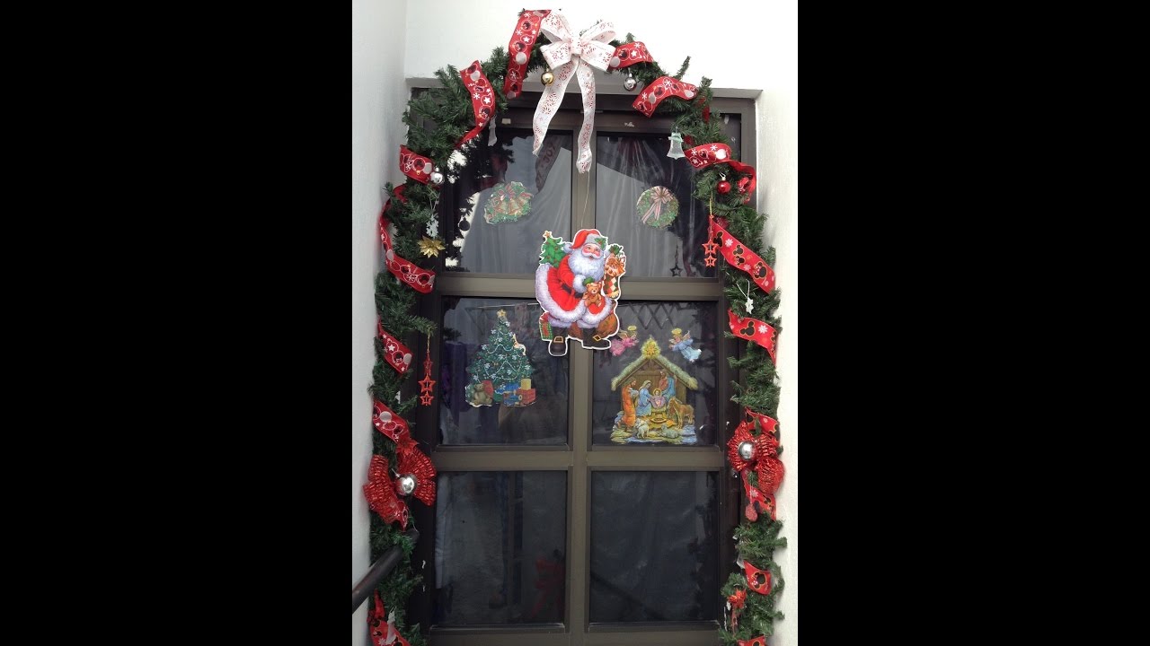 ADORNO PARA NAVIDAD, DECORACION NAVIDEÑA, ARCO PARA PUERTA - YouTube