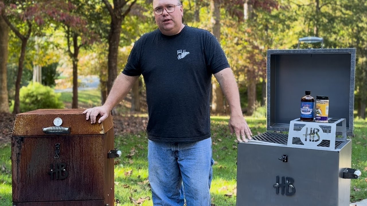 Our Second Corten Hasty Bake Roughneck Barrel Smoker - YouTube